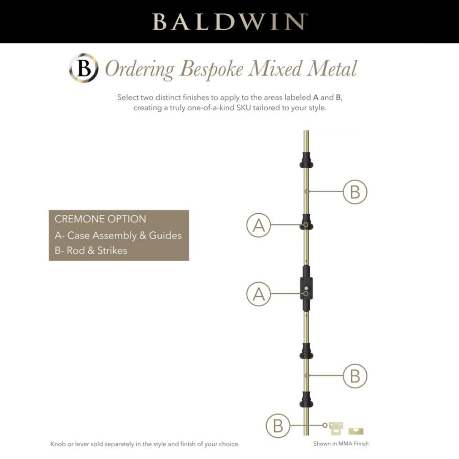 Baldwin 8106 Ornamental 7' Cremone Bolt