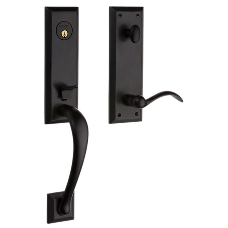 Baldwin Estate 85352 Cody 3/4 Escutcheon Handleset with Interior Lever