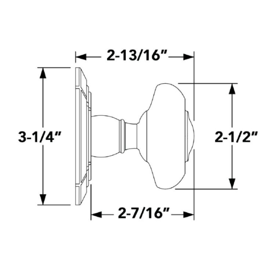 Baldwin 5077 Bethpage Privacy Knob