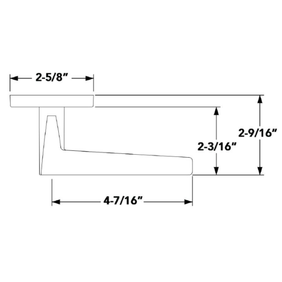 Baldwin L022 Privacy Levers