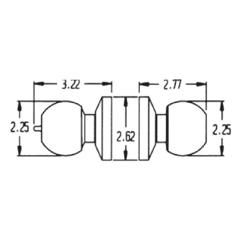 Baldwin 5215 Modern Keyed Entry Knob