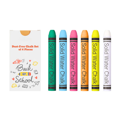Dust-Free Chalk Set of 4 Sticks - Total Promo