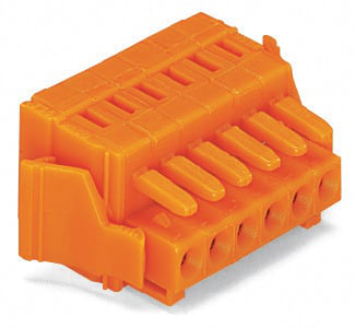 WAGO 734-202/037-000 1-conductor female plug; 100% protected against ...