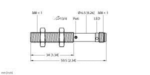 Turck BC2-EM08-UP8X-V1131 Capacitive