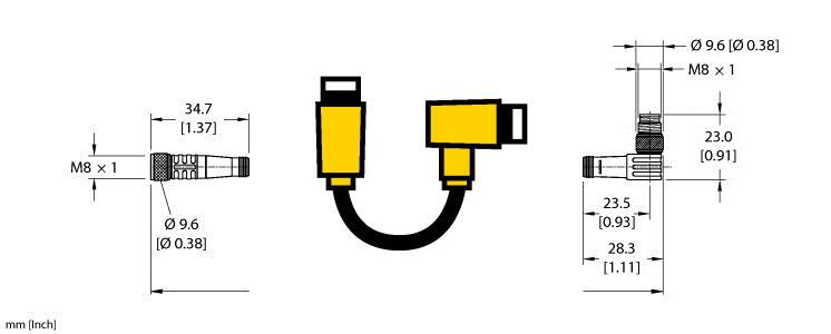 Turck PKG 4M-2-PSW 4M Cordsets