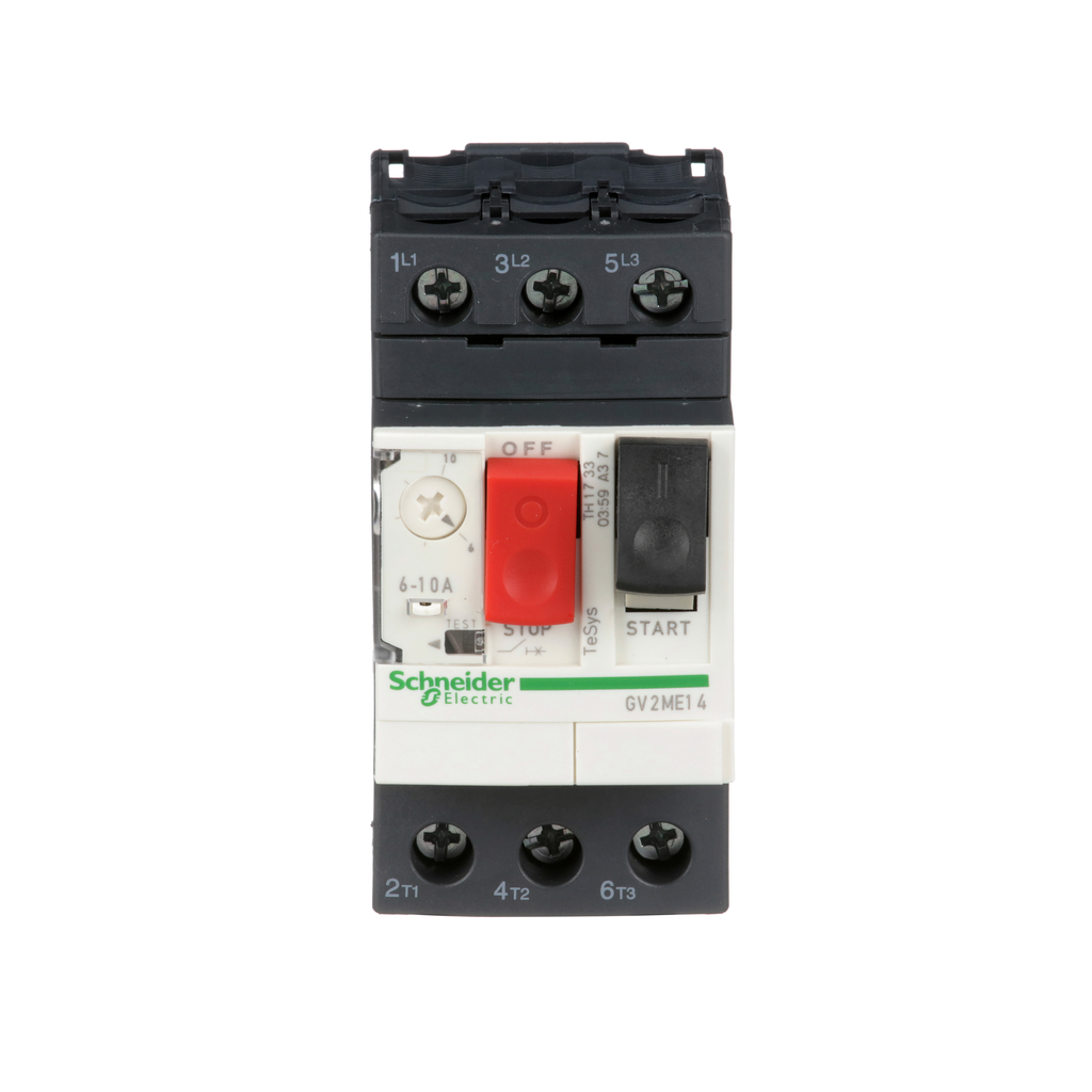 Schneider Electric GV2ME14 Tesys Motor Cb Tho/Mag 6-10A Rocker