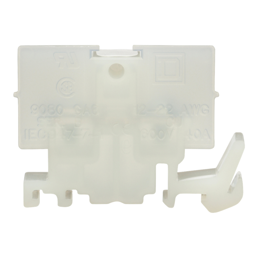 Schneider Electric 9080GA6 Terminal Block 600V 40Amp Nema +Options Pack ...