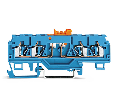 WAGO 280-885 4-conductor disconnect/test terminal block; with shield ...