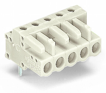 WAGO 722-234 THT female header; 0.6 x 1.0 mm solder pin; angled; 100% ...