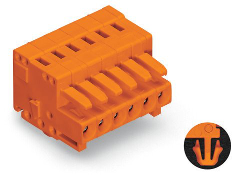 Wago 734-204/008-000 1-conductor female plug; 100% protected against ...