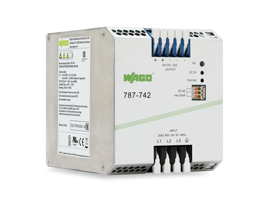 WAGO 787-742 Switched-mode power supply; Eco; 3-phase; 24 VDC output ...