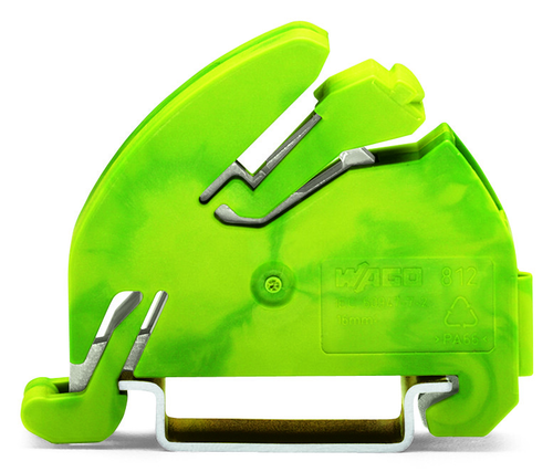 WAGO 812-141 Ground busbar carrier; with contact to DIN 35 rail; green ...