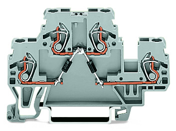 WAGO 870-541/281-872 Component terminal block; double-deck; with 2K7 ...