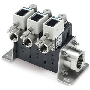 SMC PF3WR10BN-520P-03-2T Digital Flow Switch Manifold For Water