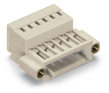 WAGO 734-304/109-000 1-conductor male connector, CAGE CLAMP®, light gray