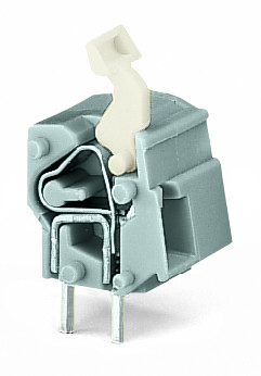 WAGO 257-860 Stackable PCB terminal block, push-button 2.5 mm² Pin ...