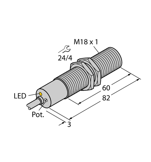 Turck FCS-M18-LIX Flow