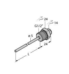 Turck THW-3-G1/2-A4-L100 Sensor Accessories