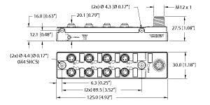 Turck TB-8M8Z-3P2-FS12 Junction Boxes