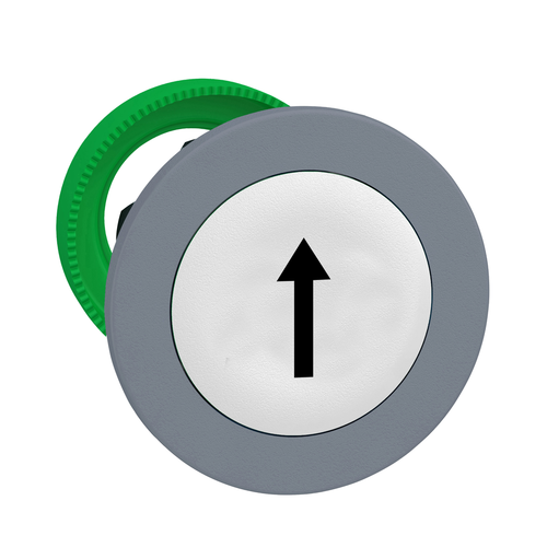 Schneider Electric ZB5FA334C0 Flmnt White Cap Pbhead Black Mark Arrow