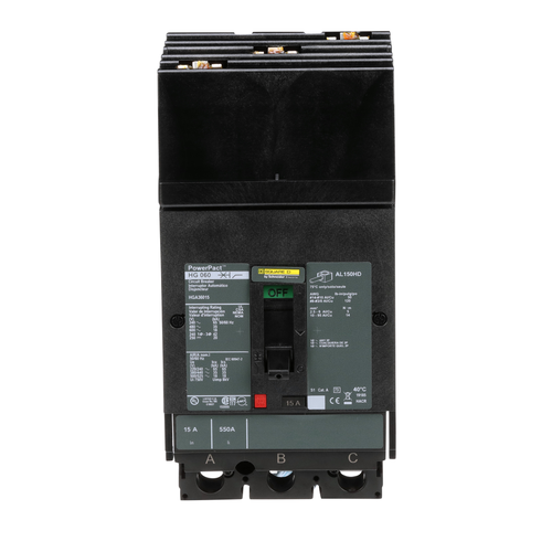 Schneider Electric HGA36015 Molded Case Circuit Breaker 600V 15A