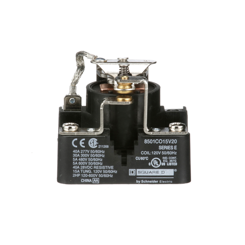 Schneider Electric 8501CO15V20 Relay 600Vac 5Amp Type C +Options