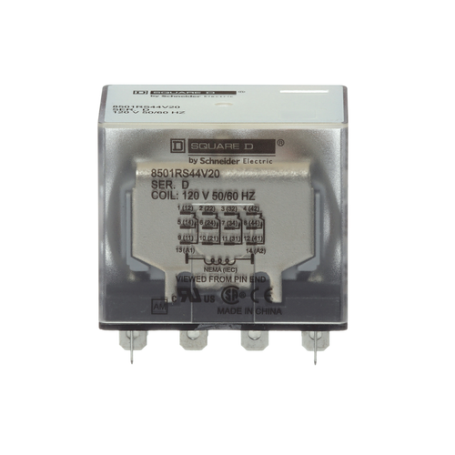 Schneider Electric 8501RS44V20 Relay250Vac15Amptyper+Options