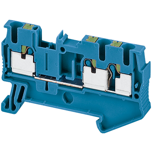 Schneider Electric NSYTRP23BL Push-In Terminal, Feed Through, 3 Points