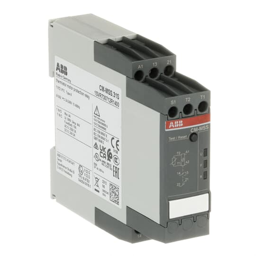 ABB CM-MSS.31S Thermistor Relay for Motor Protection, 1NO+1NC, 24-240V AC/DC, Compact Size