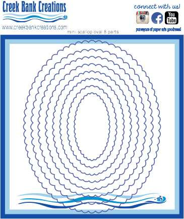 Chubby Hubby Mini Scallop Oval Die Set