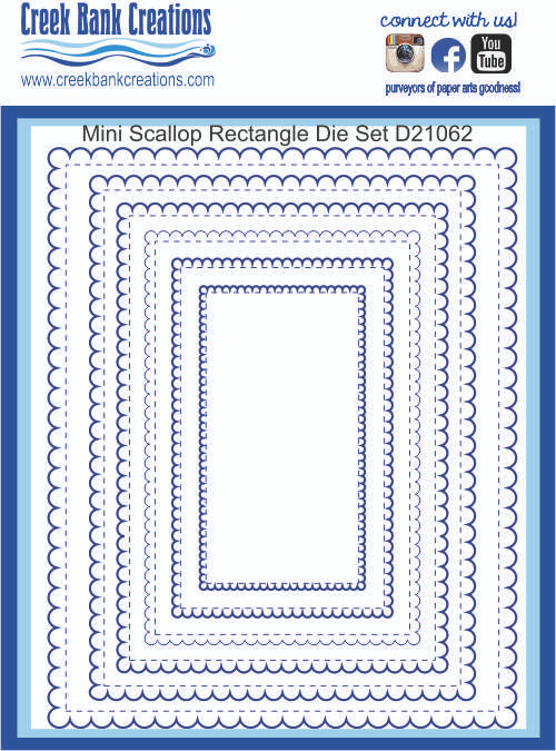 Mini Scallop Rectangle Die Set D21062