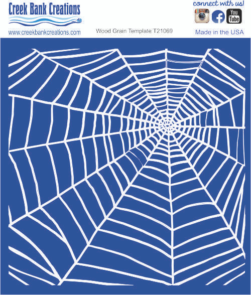 spider Web Stencil T21069, Stencil