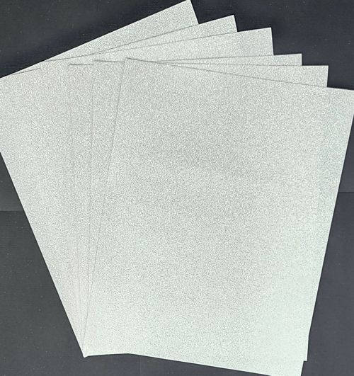 Snowfall White G23007, Snowfall, G23007, Glitter Paper