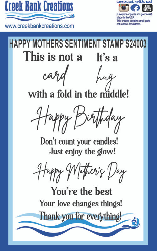 S24003, mothers day, mother, holiday, sentiment, happy flappy, feeling blue