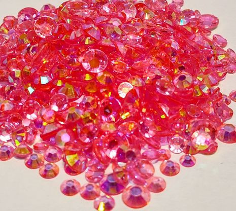 Sparkle and Shine Gems, Gems, Flat Backed Gems, pink