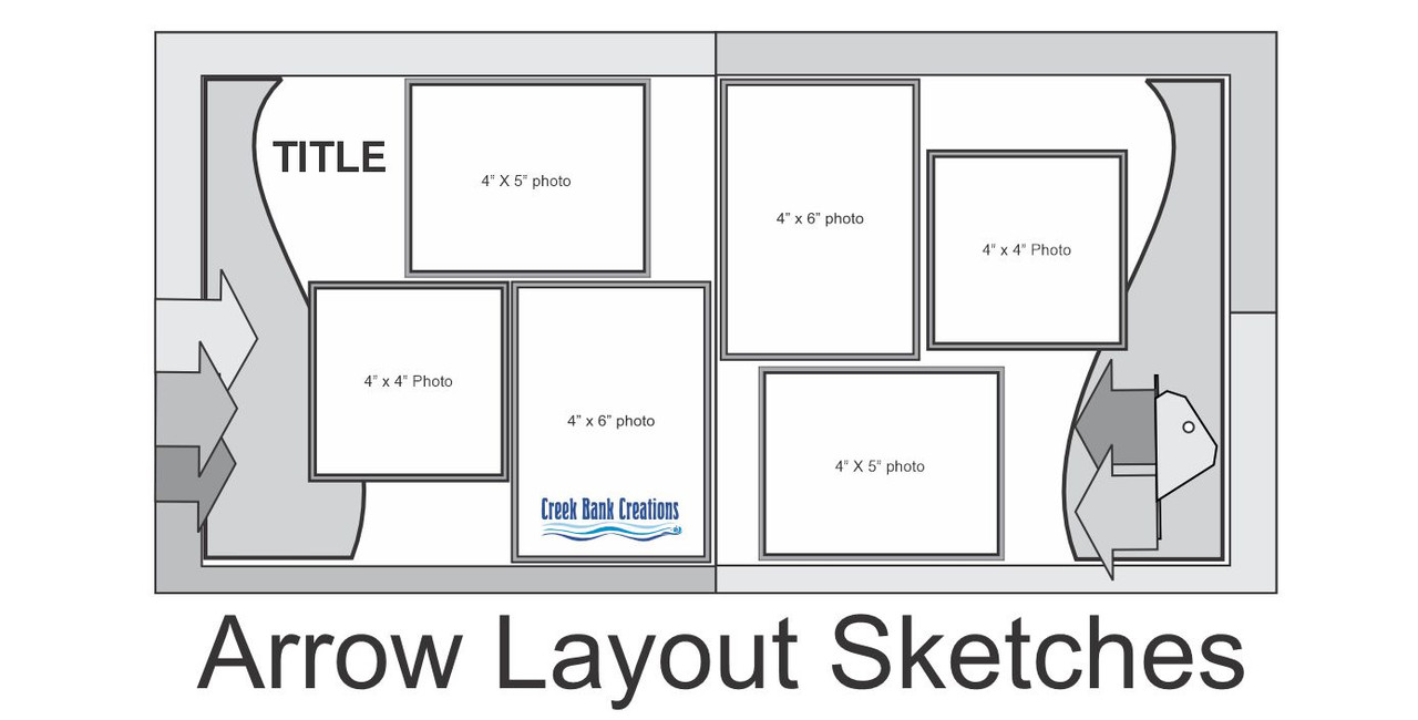 Arrow Die Layout Sketches Downloadable PDF File