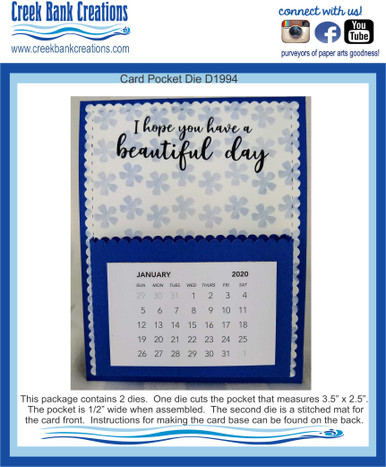 Card Pocket Die,D1994