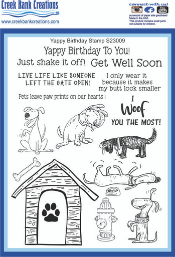 S23009, Yappy Birthday Die, Dog, Dogs, Yappy