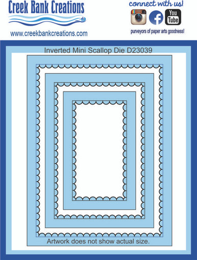 D23039, Inverted Mini Scallop Die, Inverted, Mini, Shake and Rattle