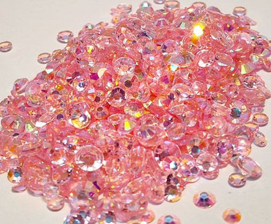 Sparkle and Shine Gems, Gems, Flat Backed Gems, pink