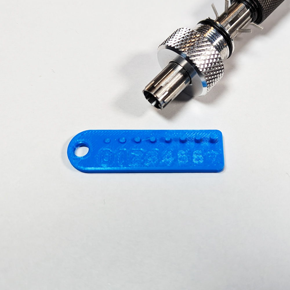 Tubular Bitting Decoder (keychain style)