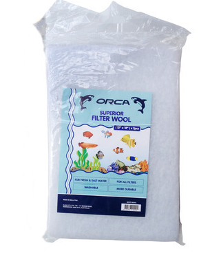 Orca Superior Filter Wool 12" x 18" 2pk - Auburn Aquarium and Terrarium