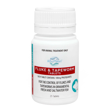 Blue Planet Fluke & Tapeworm Tablets 25pk - Auburn Aquarium and Terrarium