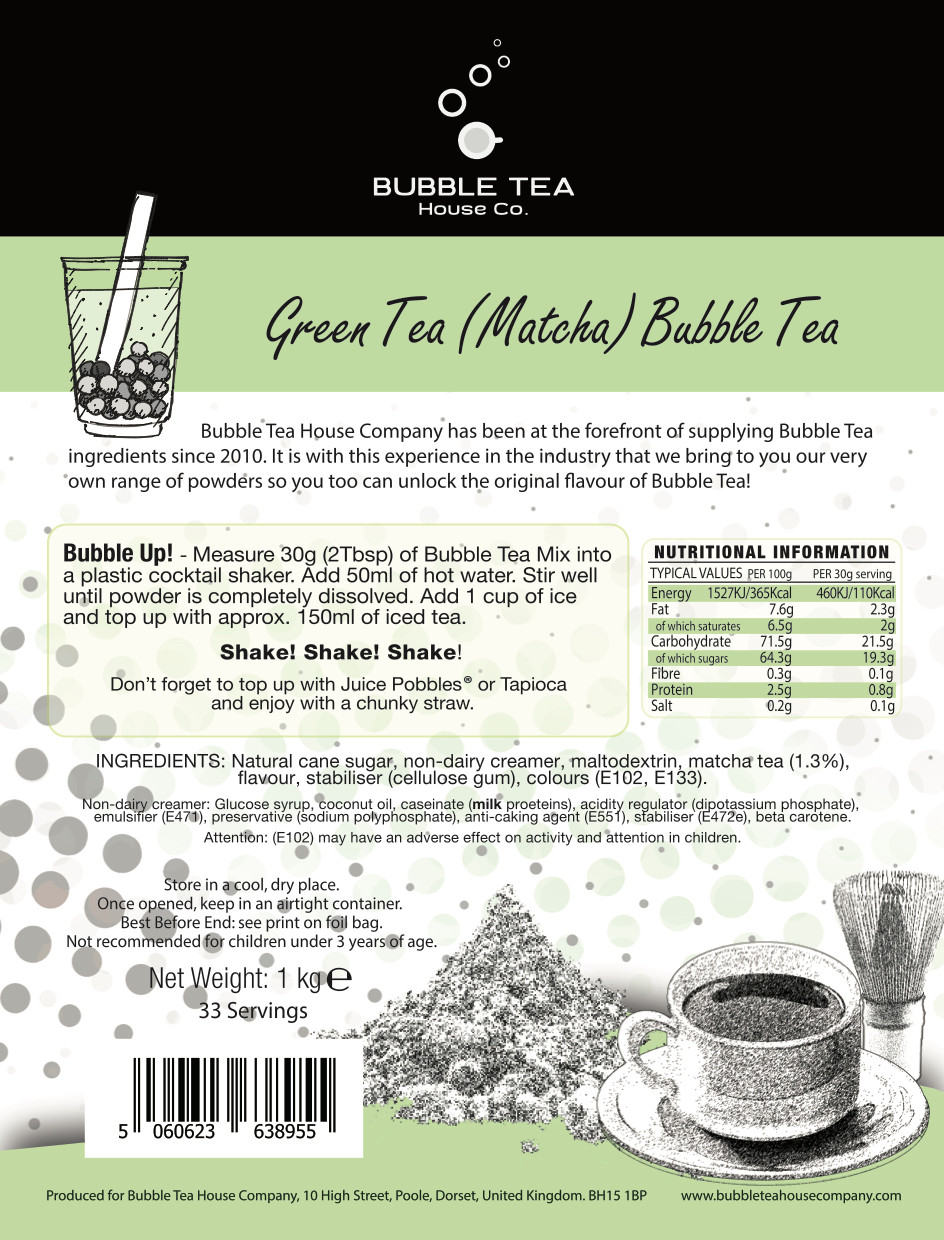 MATCHA Bubble Tea Powder 1kg