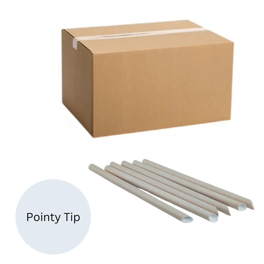 £0.045/per straw - Case of 2000 Chunky Kraft Paper Straws ...