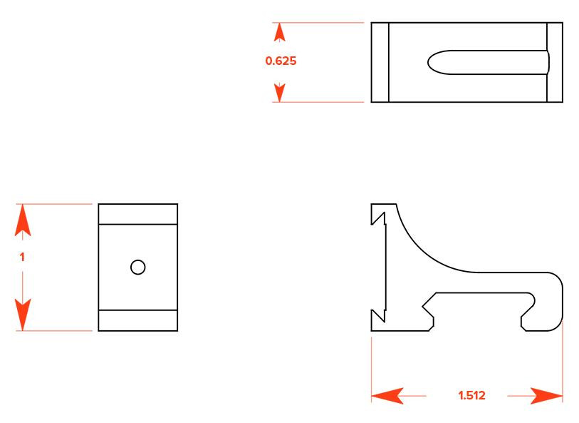 Badger Ordnance Angle Cosine Indicator Mount - Gen I