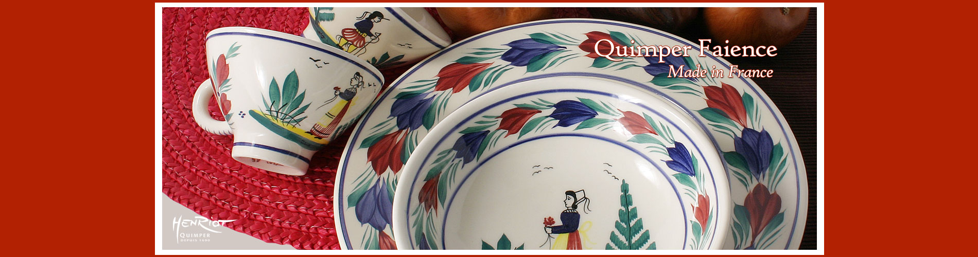 Quimper Pottery Henriot Faience - USA Boutique - Imports from France