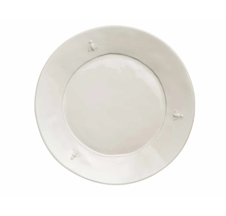 La Rochere Ceramic Dessert Plates/ Ecru - Napoleon Bee - Set of 4