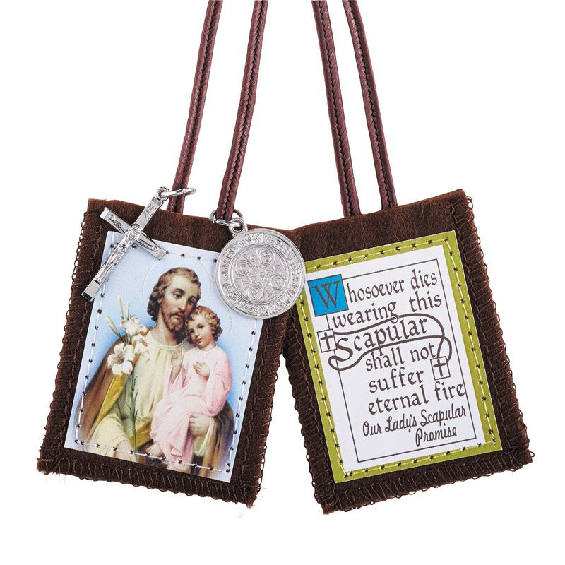 Saint Joseph Scapulars with Medals - 12/pk - [Consumer]Catholic Gifts ...