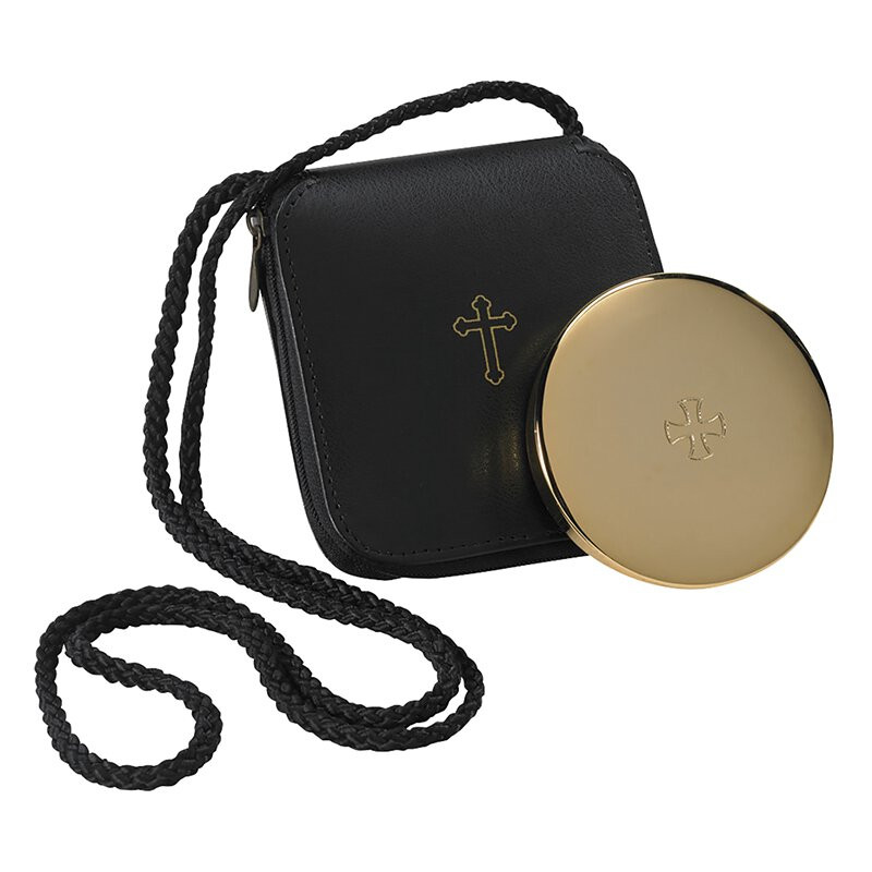 Hospital Pyx with Leather Burse - Gold Finish - [Consumer]Catholic ...